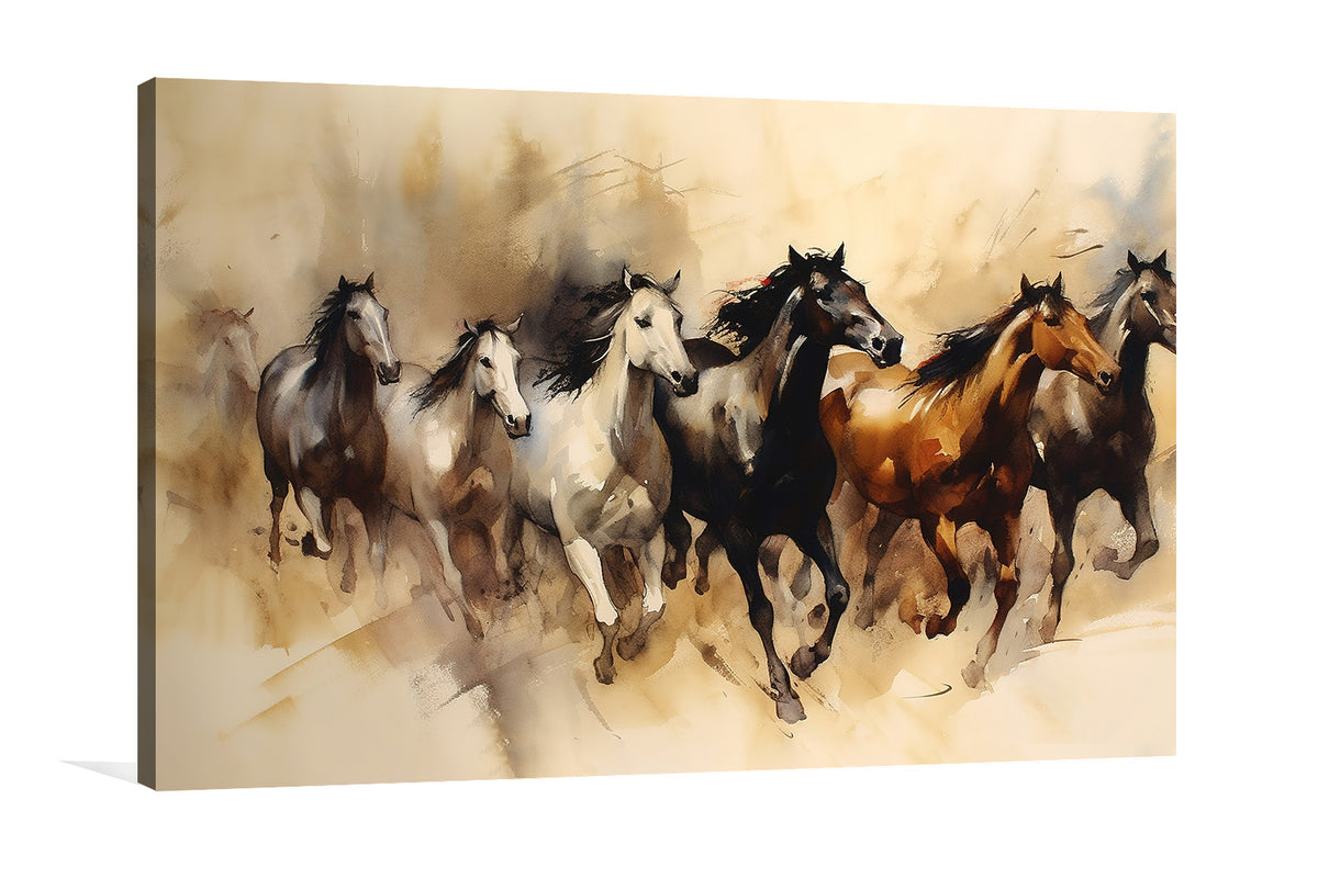 "Gallop of Freedom: Seven Horses Running" | The Wall Artistry ...
